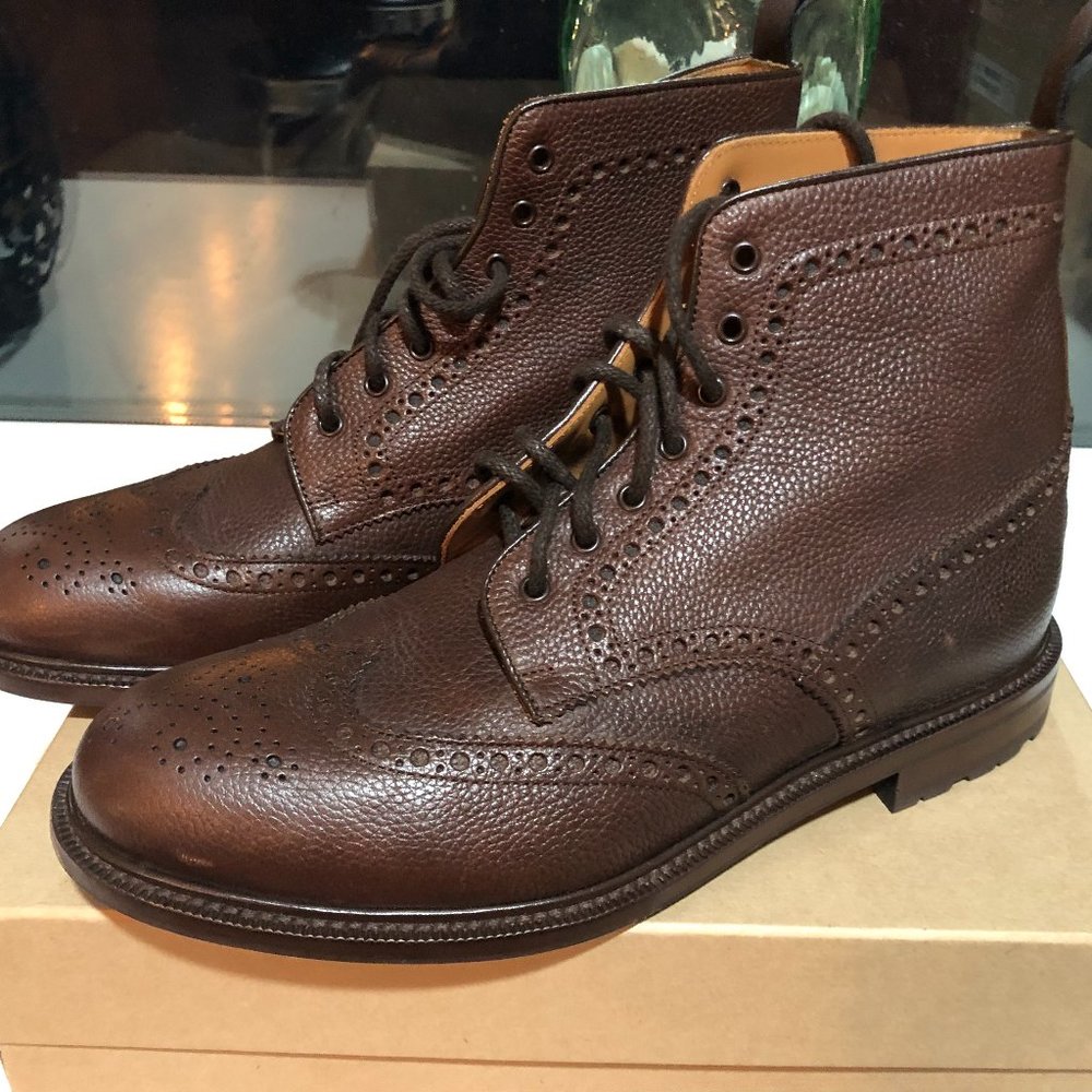 Velasca Leather Brogue Boots - Made In Italy - Gem